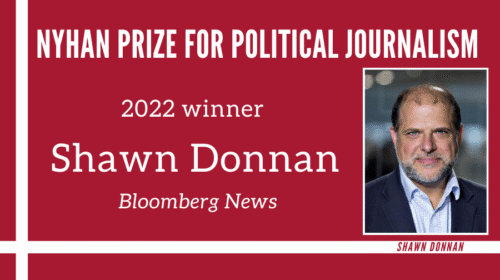 Shawn Donnan awarded 2022 Nyhan Prize for Political Journalism - The ...